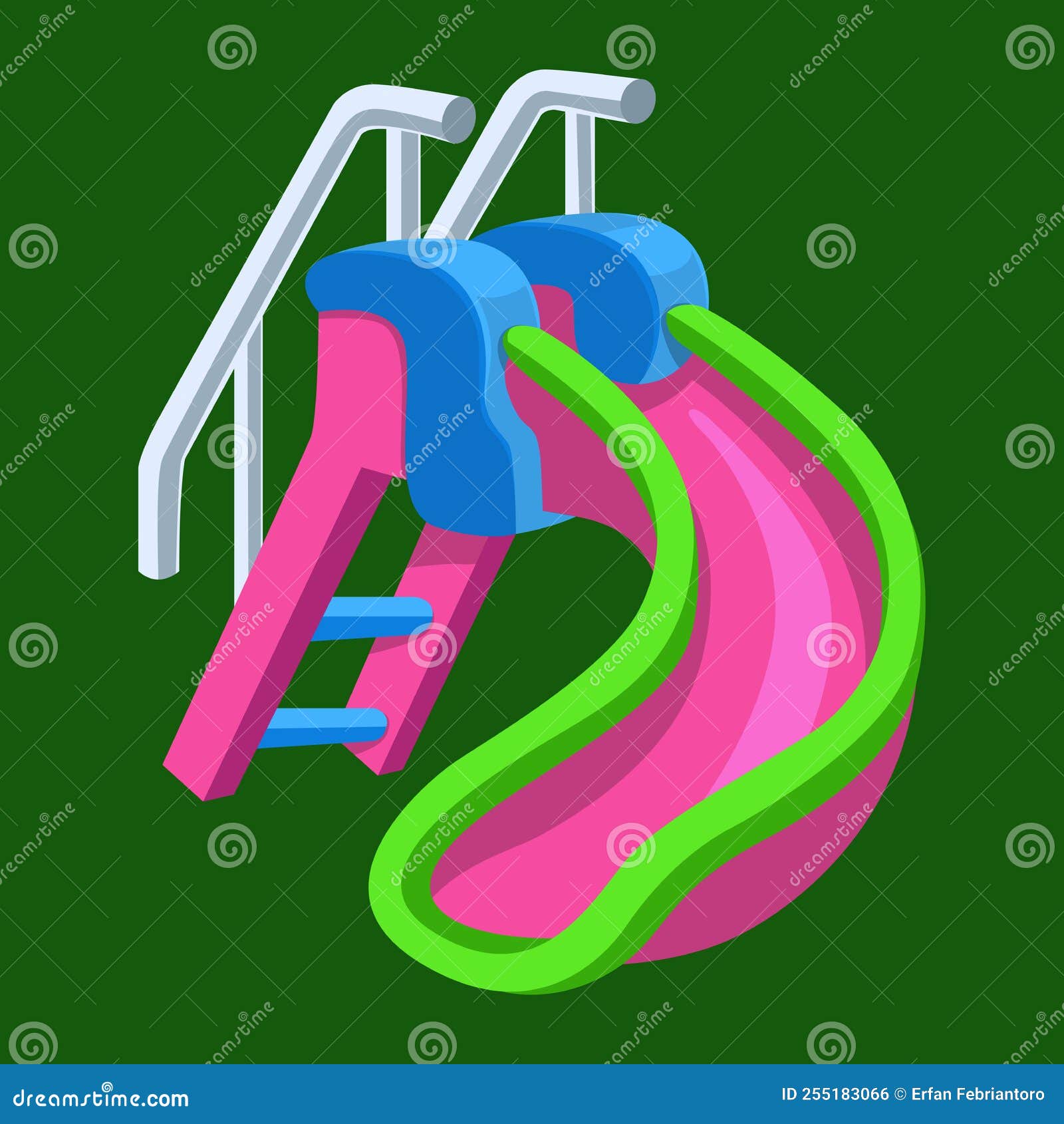 Playground Slide Vector Design Illustration Stock Vector - Illustration ...
