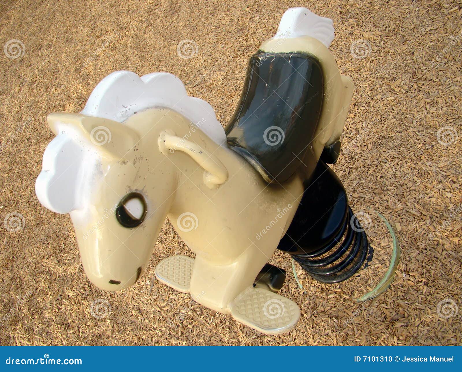 Playground Springy Horse stock photo. Image of schools - 7101310