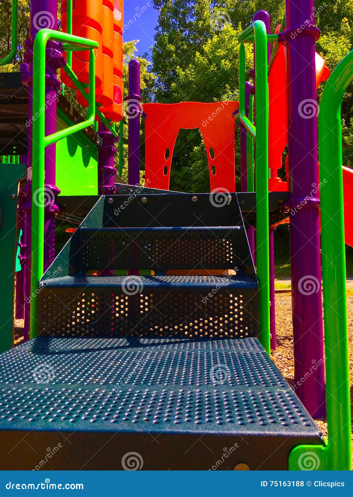 Playground Steps stock photo. Image of playground, curvy - 75163188