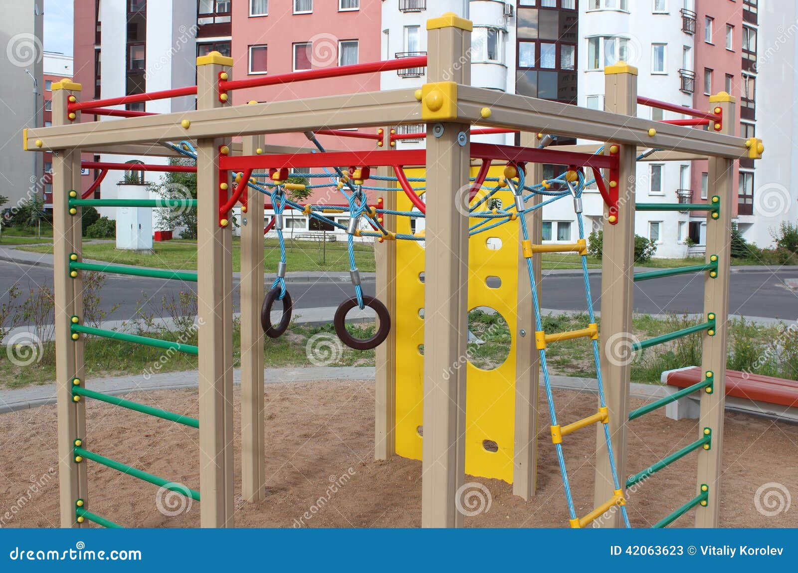 Playground stock image. Image of childhood, colored, preschooler - 42063623