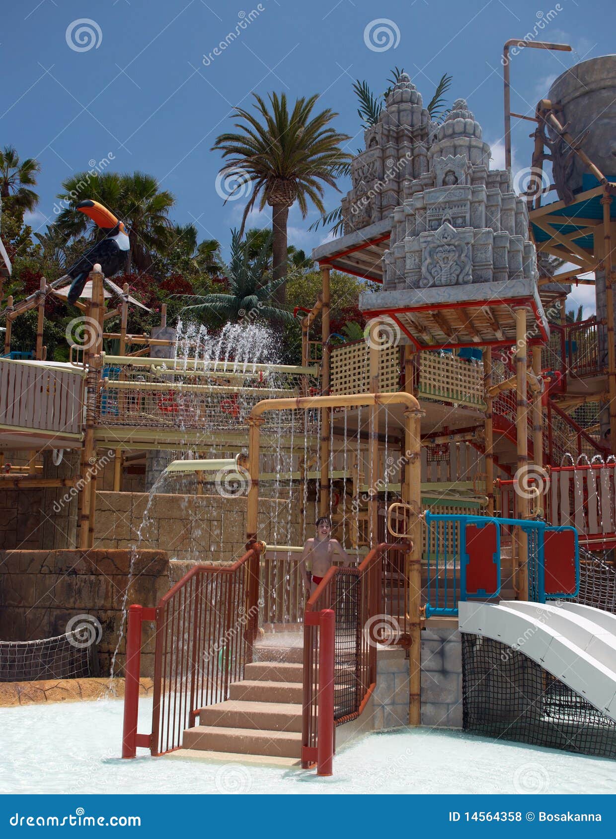 Playground in the Water Park Stock Photo - Image of steps, stream: 14564358