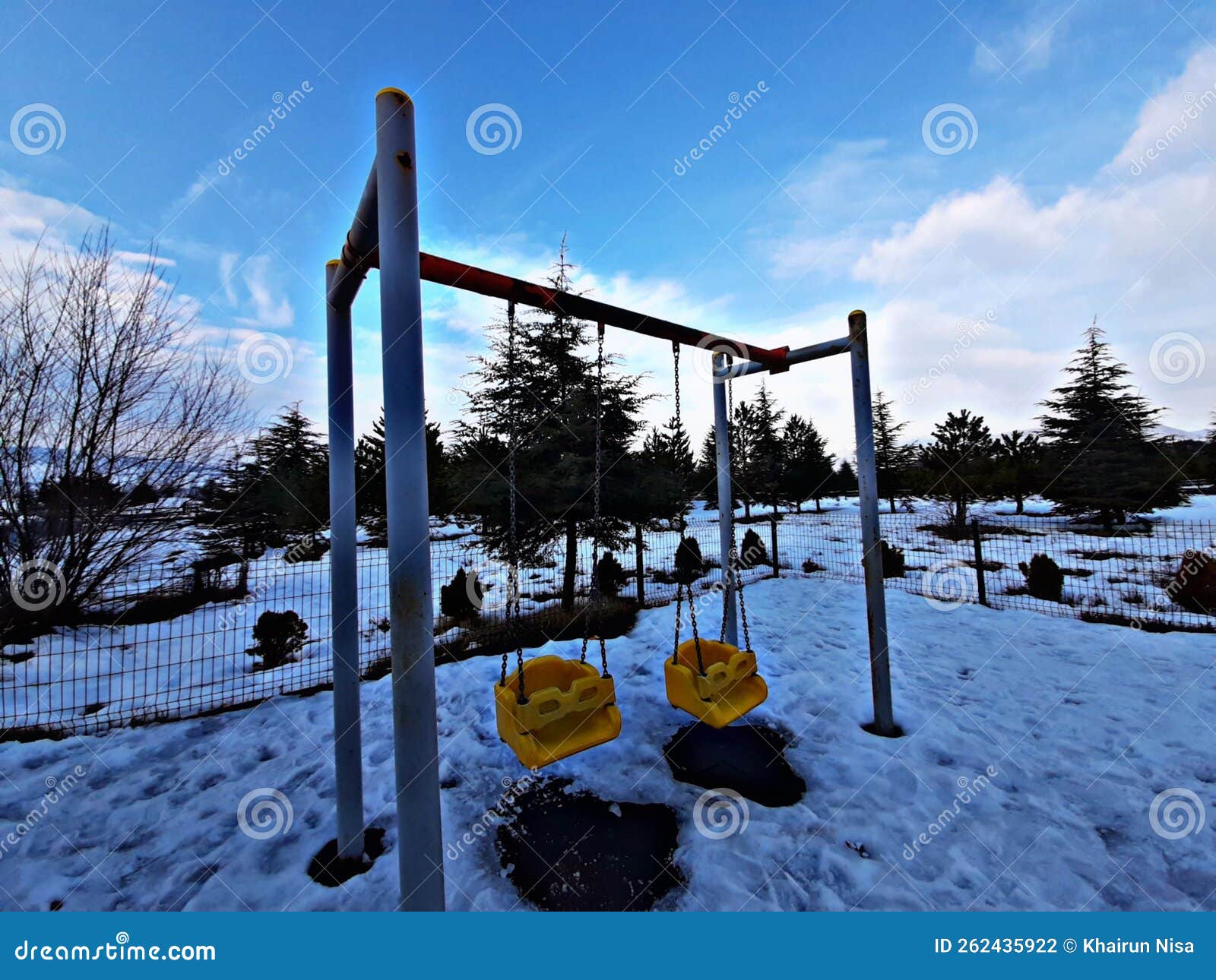 Playground in Winter Turkiye Stock Photo - Image of playground, asia ...