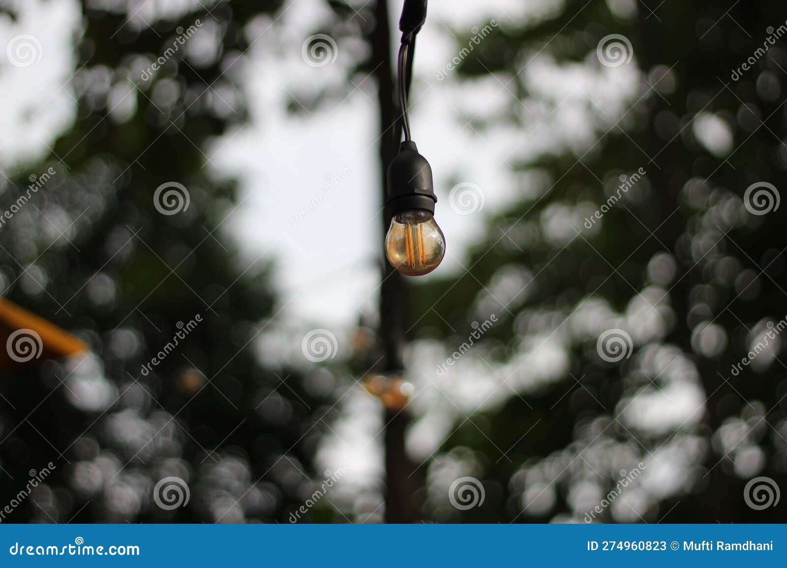 The Playground Yellow Lamp Electronic Stock Image - Image of garden ...
