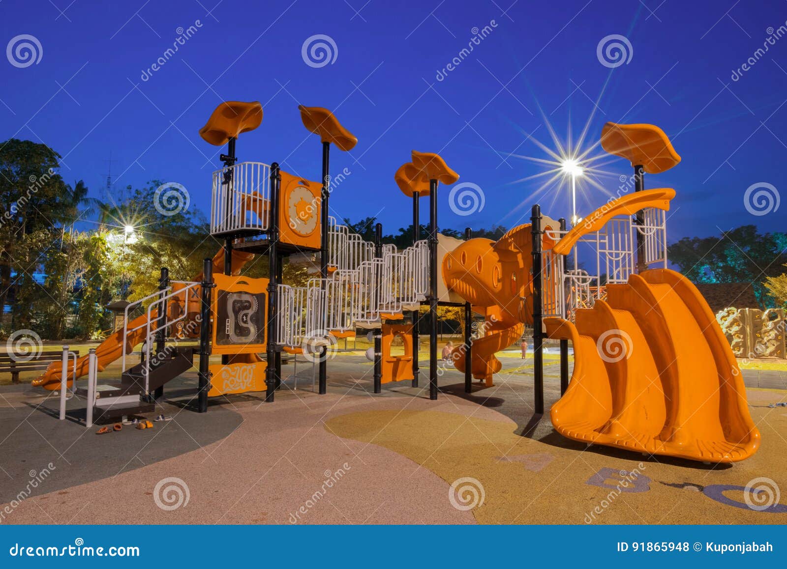 Playgrounds in garden stock photo. Image of swing, playground - 91865948