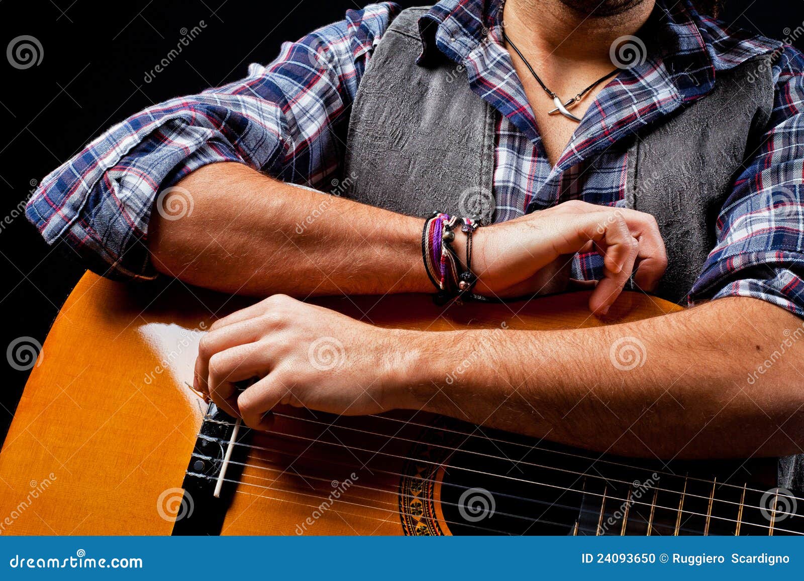 Playing acoustic guitar stock photo. Image of jangle - 24093650