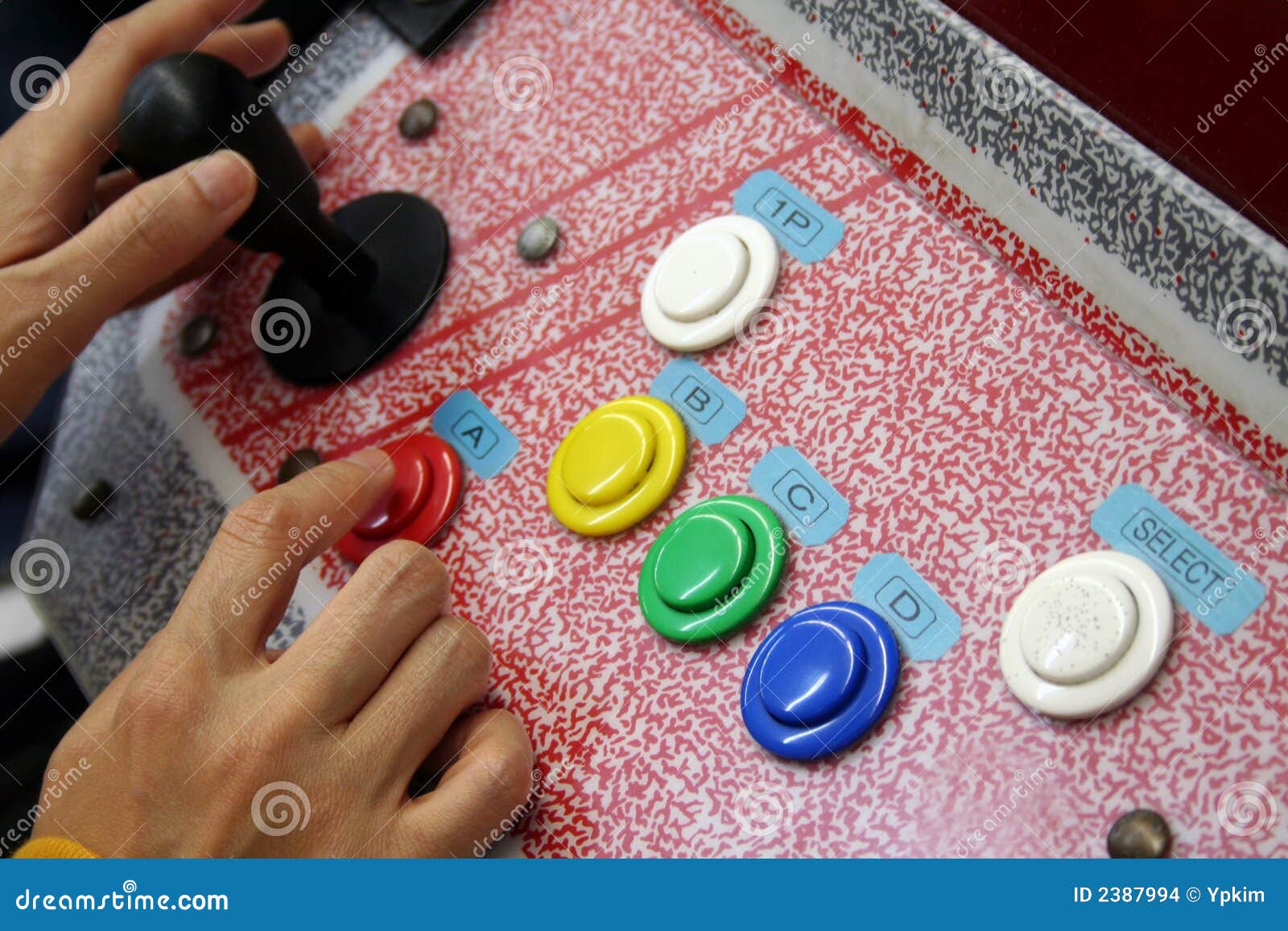 Playing arcade stock photo. Image of joystick, playing - 2387994