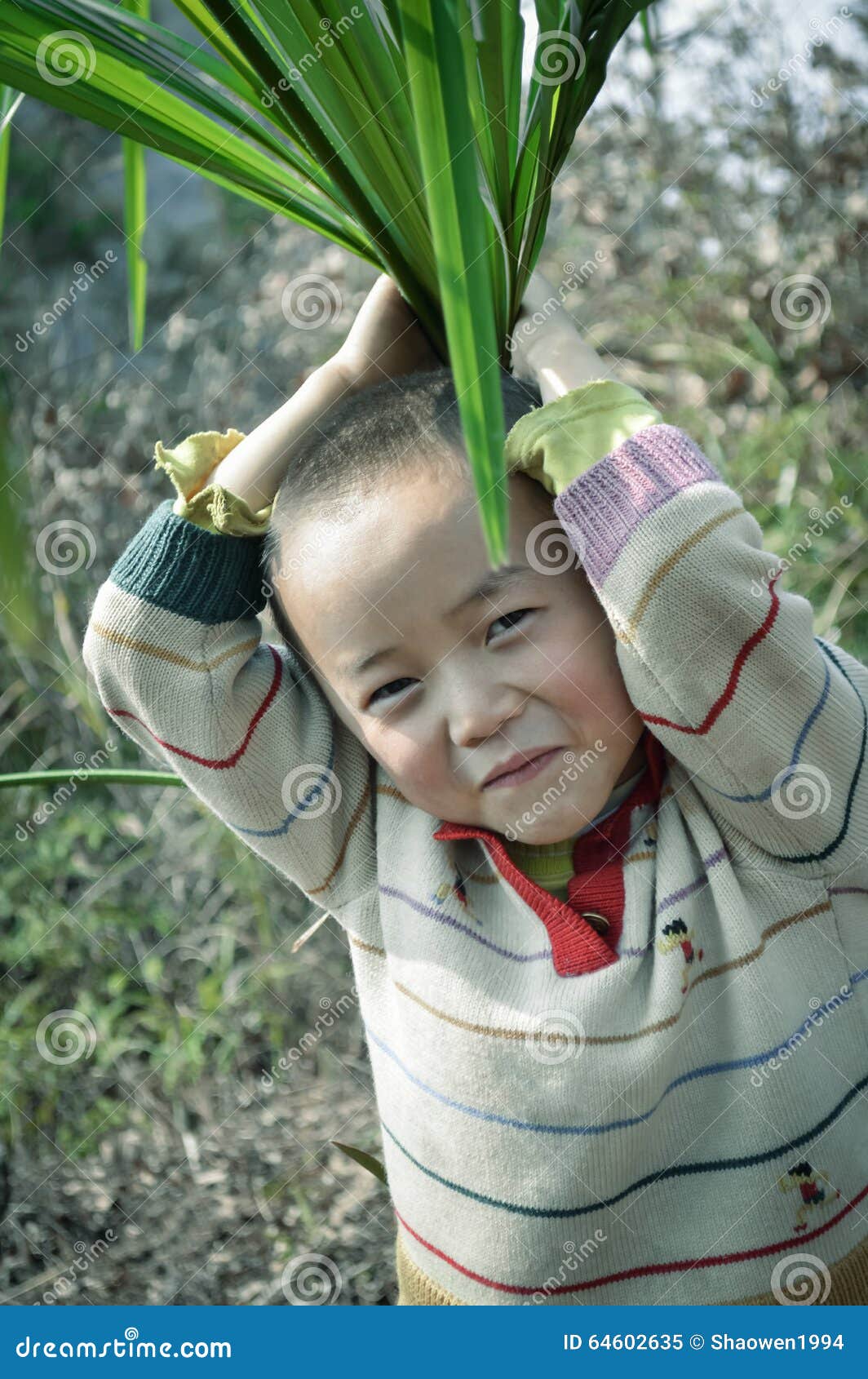 Playing asian rural child stock image. Image of funny - 64602635