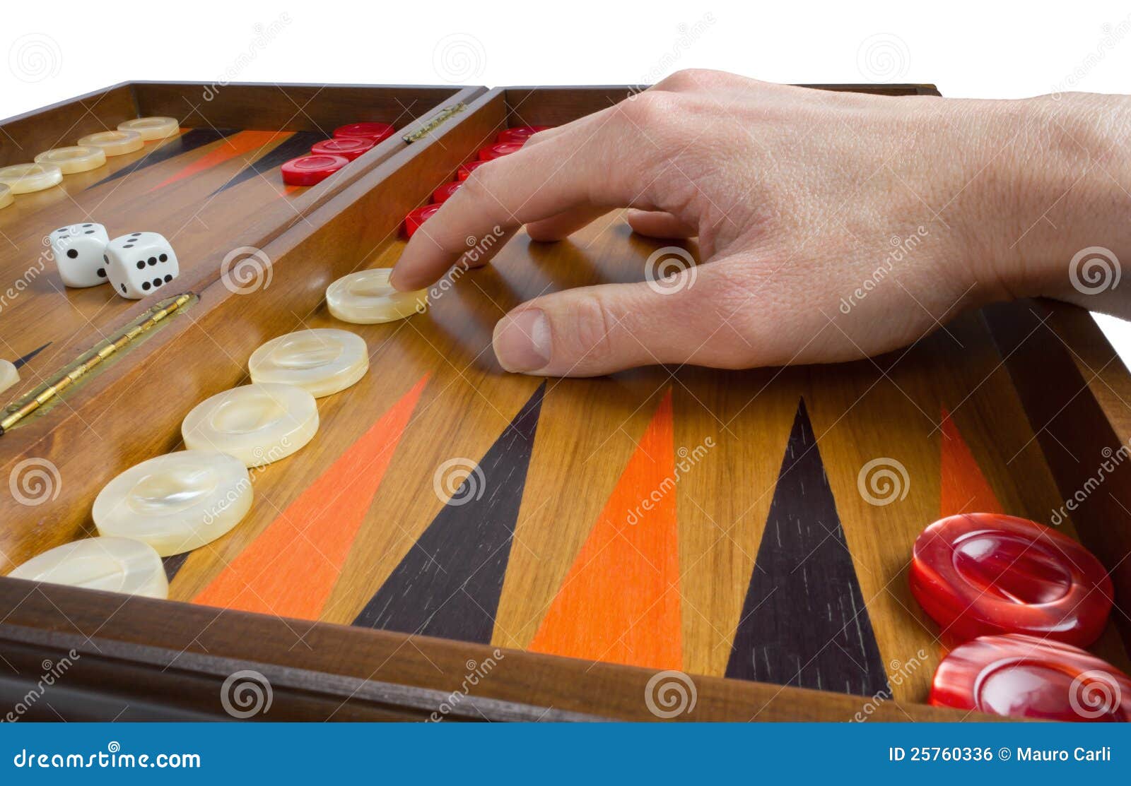 Playing Backgammon stock photo. Image of pawn, nail, checker - 25760336