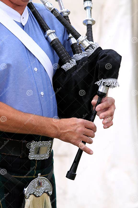 Playing bagpipe stock image. Image of hand, bagpipe, musical - 13088729