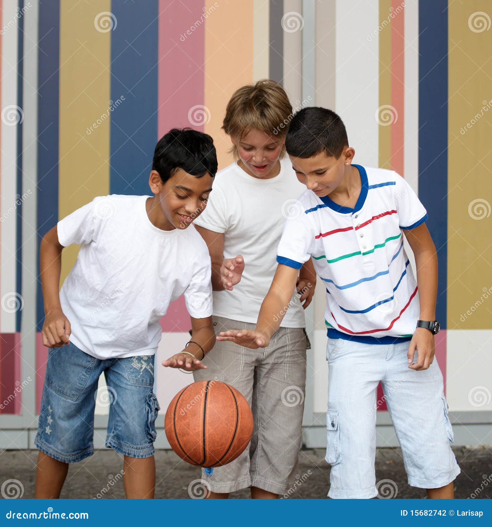 Playing ball . stock photo. Image of people, outdoors - 15682742