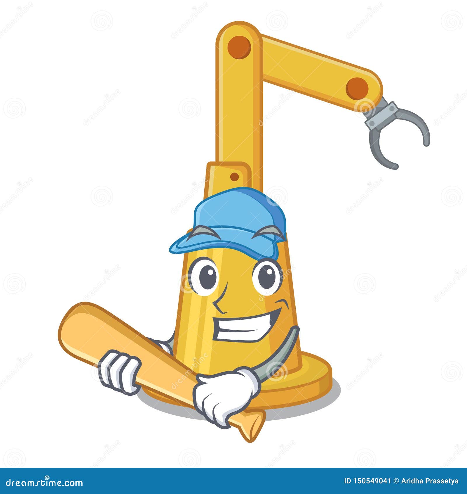 Playing Baseball Assembly Automation Machine Isolated the Mascot Stock ...