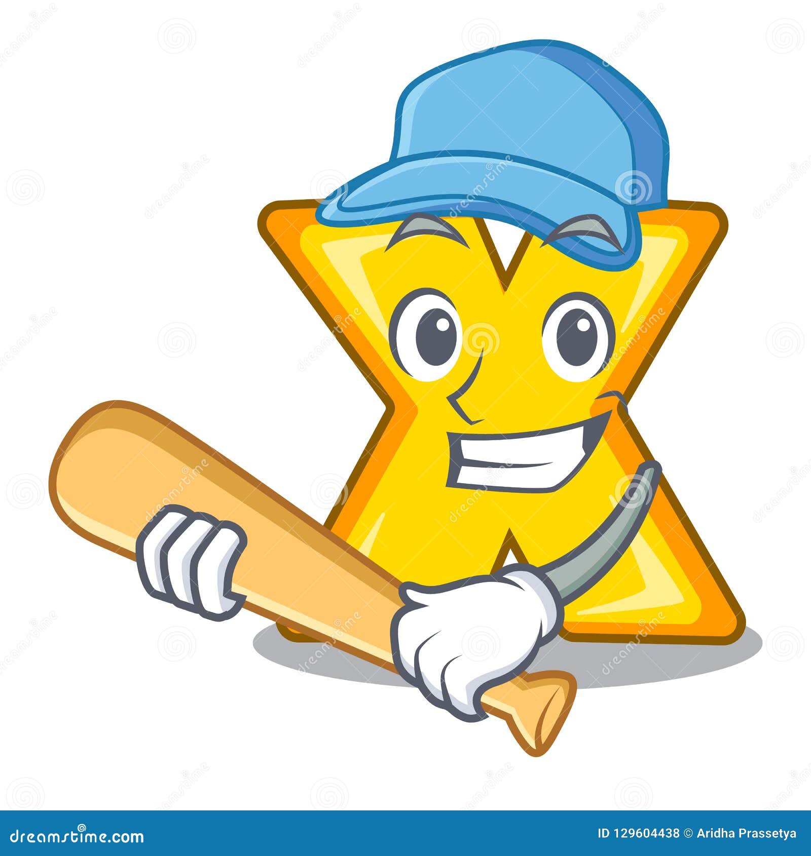 Playing Baseball Character Cartoon Multiply Sign for Logo Stock Vector ...