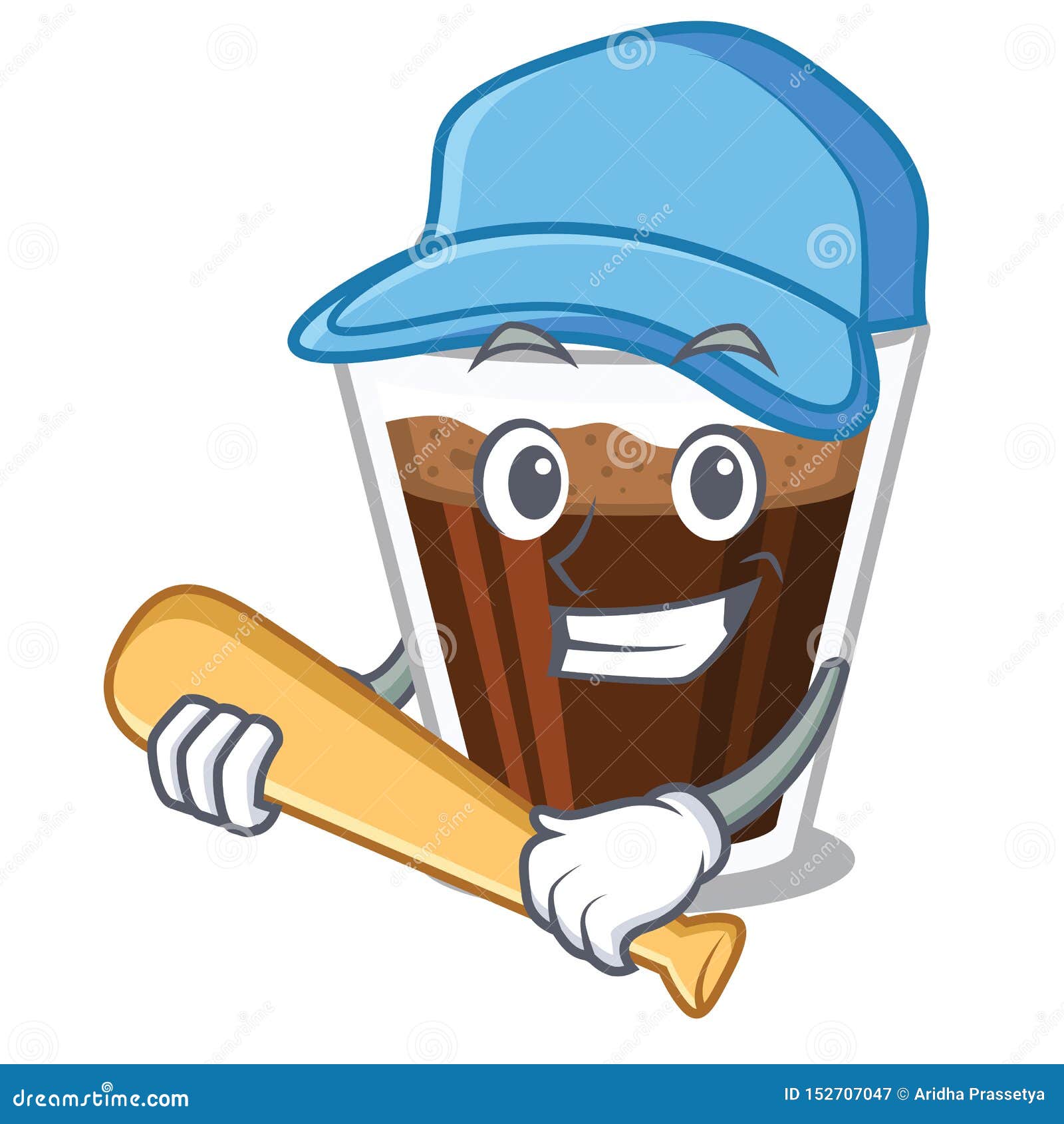 Playing Baseball Irish Coffe Isolated with the Cartoon Stock Vector ...