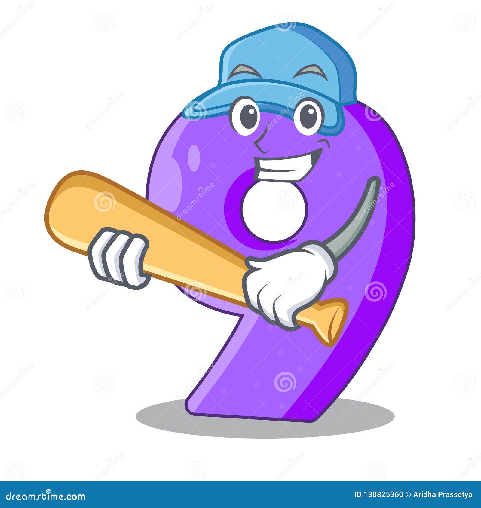 Playing Baseball Mock Interior Font Number on Cartoon Stock Vector ...