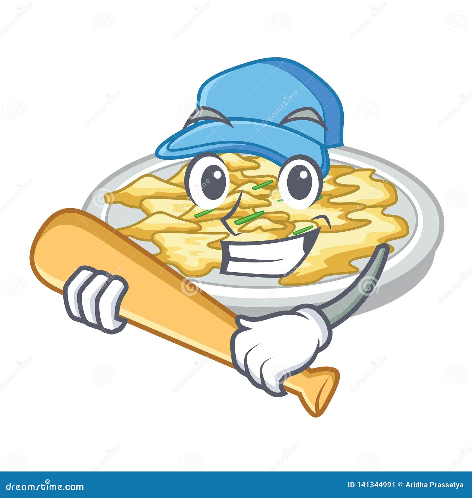 Cartoon Huevos Rancheros Mexican Food Vector Illustration. Traditional ...