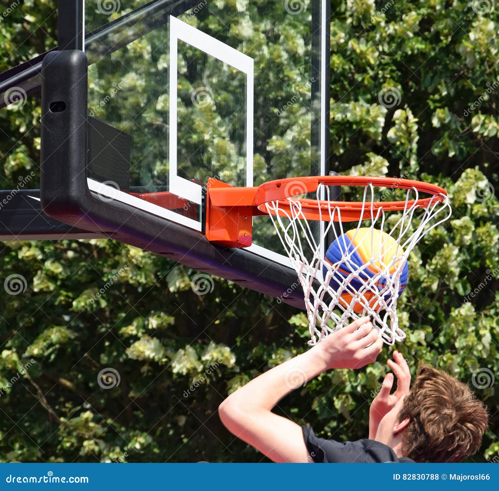 Playing basketball outdoor editorial stock photo. Image of selective ...