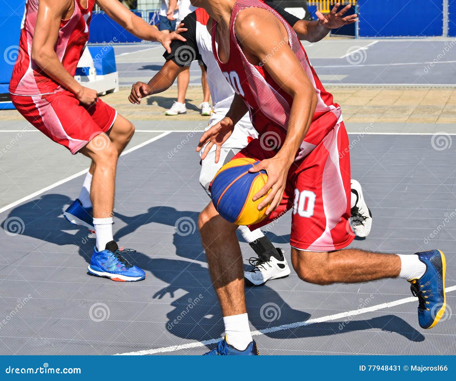 Playing basketball stock image. Image of shoe, clothing - 77948431