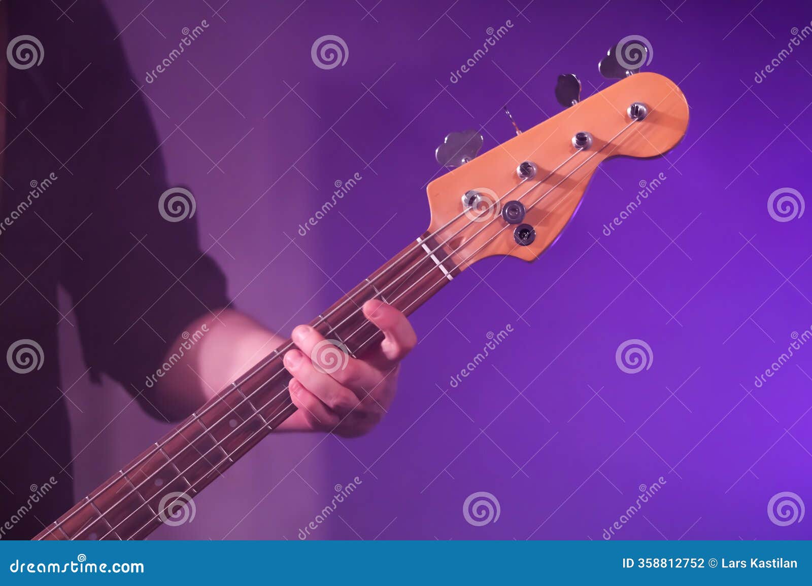 Playing bass guitar stock photo. Image of musician, bass - 358812752