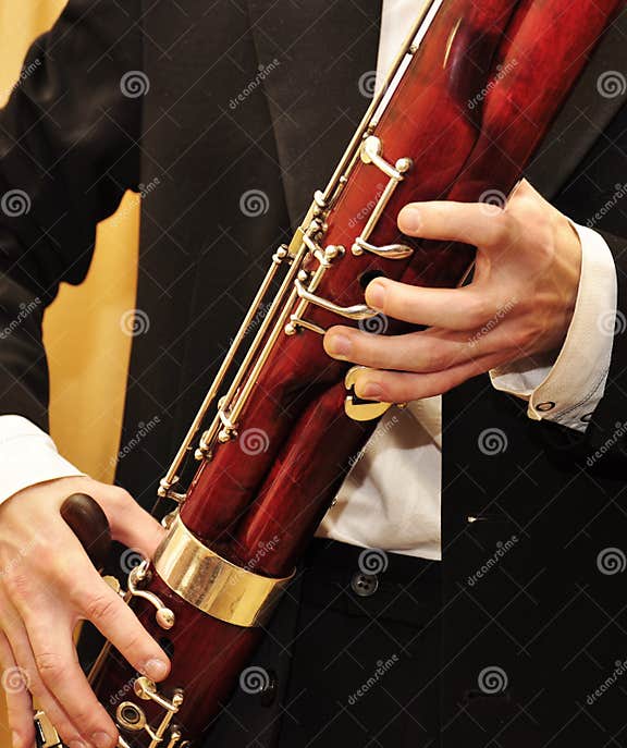 Playing bassoon stock image. Image of wind, woodwind - 12000603