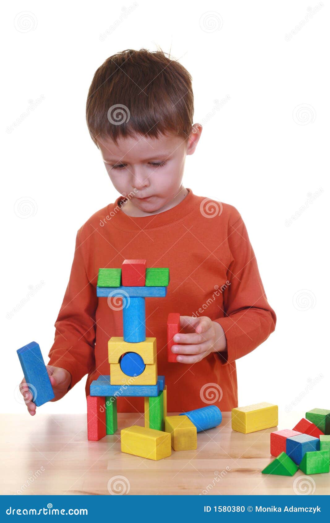 Playing with blocks stock photo. Image of person, indoor - 1580380