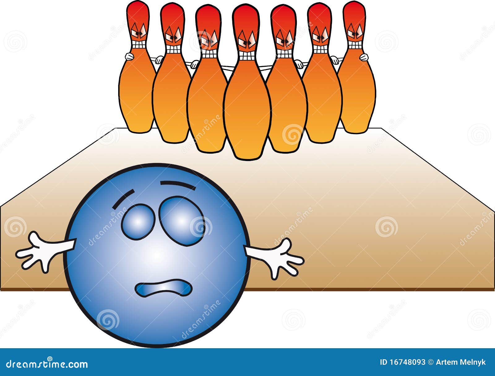 Playing bowling stock vector. Illustration of unity, emotion - 16748093