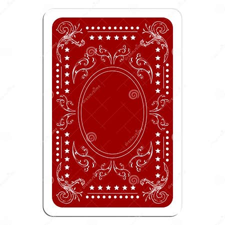 Playing card back stock vector. Illustration of table - 18339240