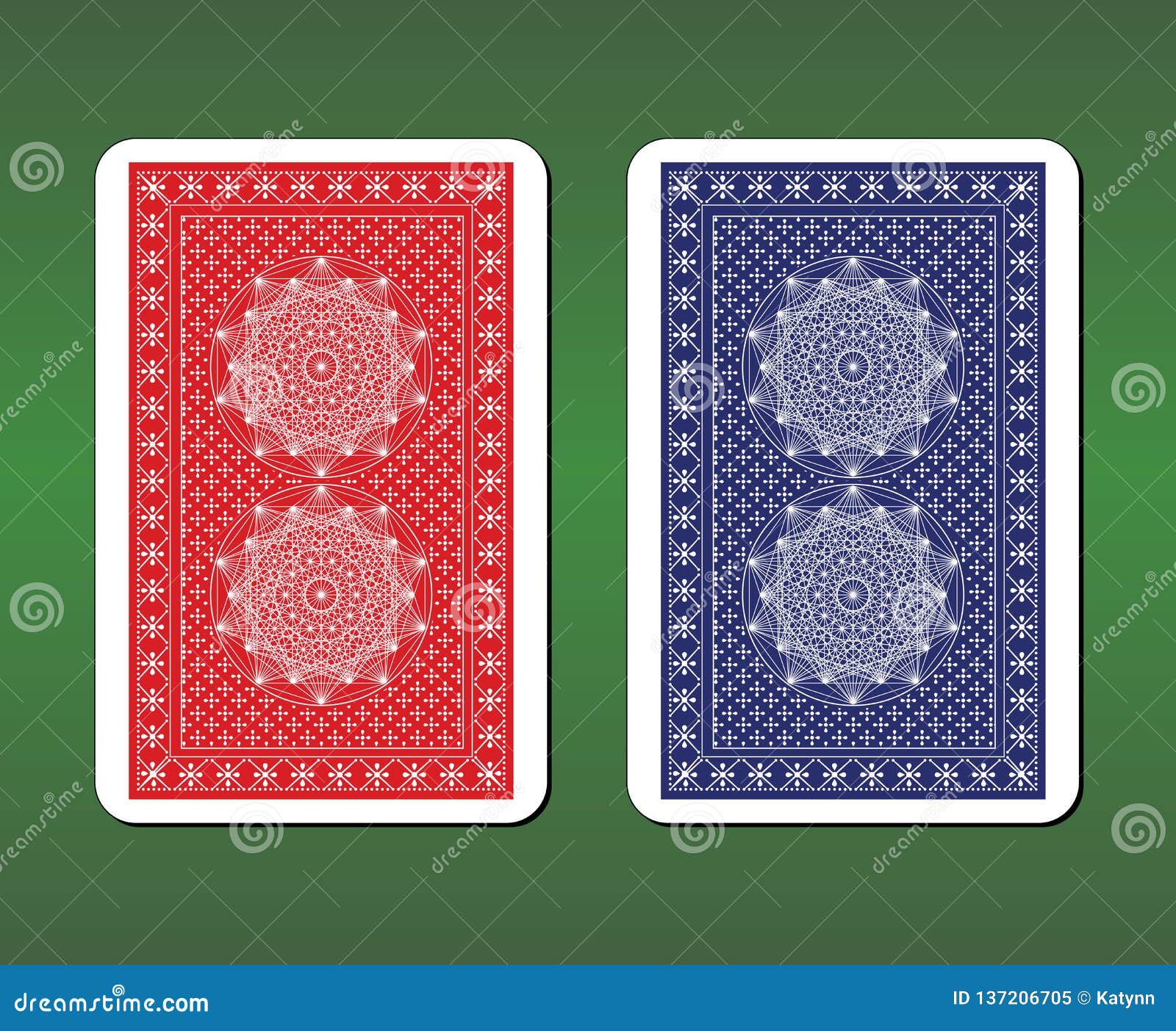 Playing Card Back Designs stock vector. Illustration of blackjack ...