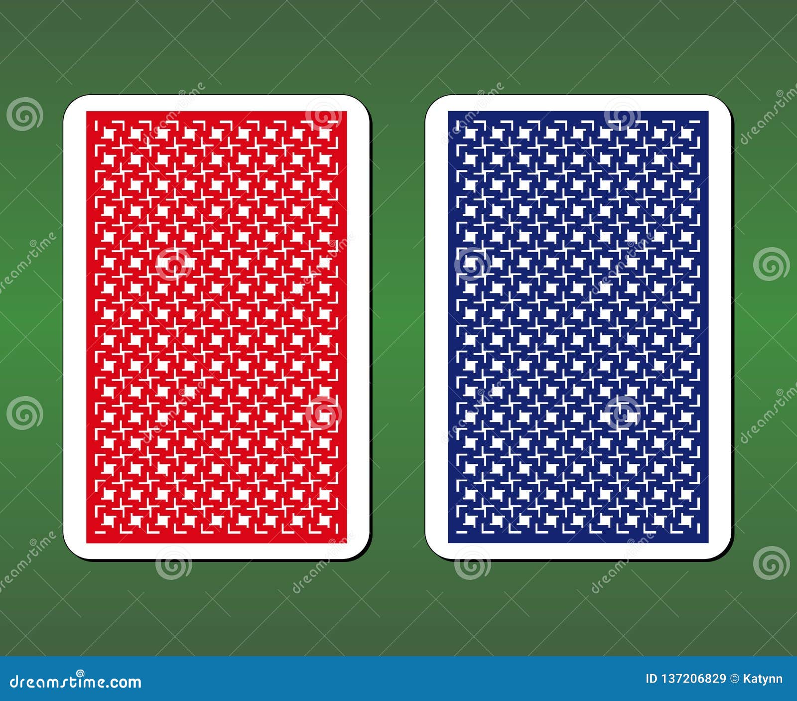 Playing Card Back Designs stock vector. Illustration of decorative ...