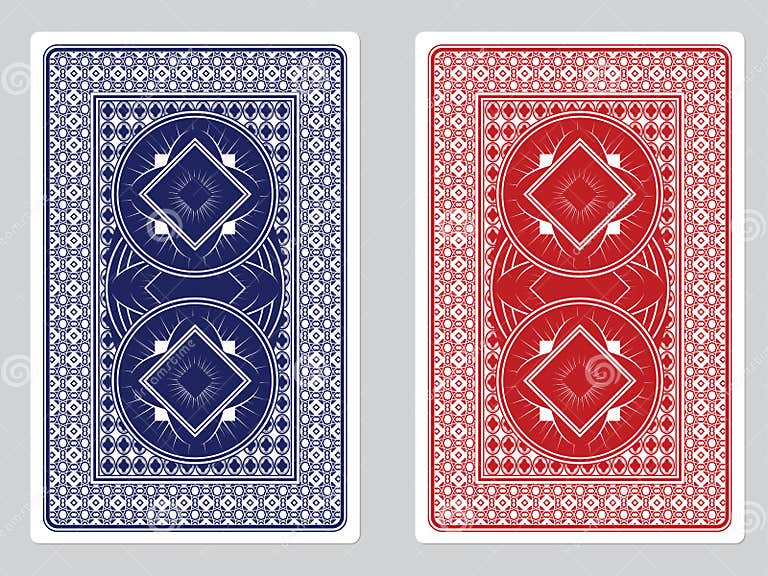 Playing Card Back Designs stock vector. Illustration of abstract - 41643250