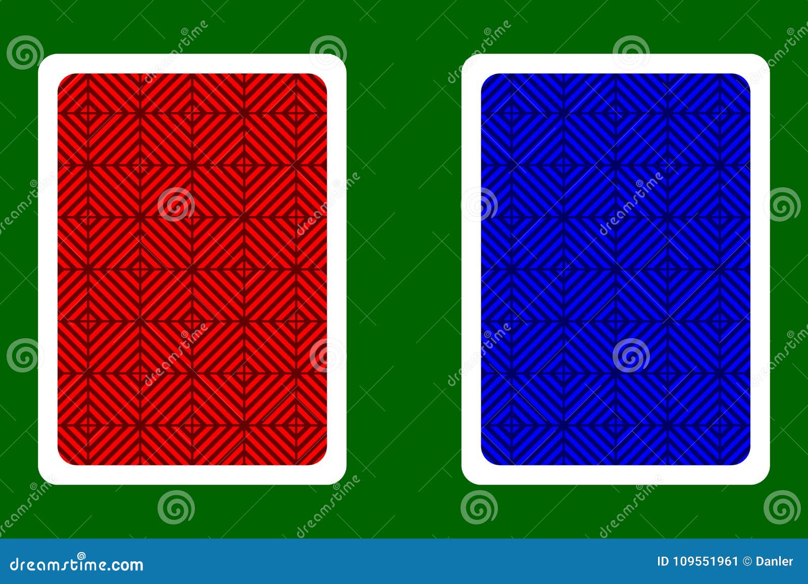 Playing Card Back stock vector. Illustration of line - 109551961