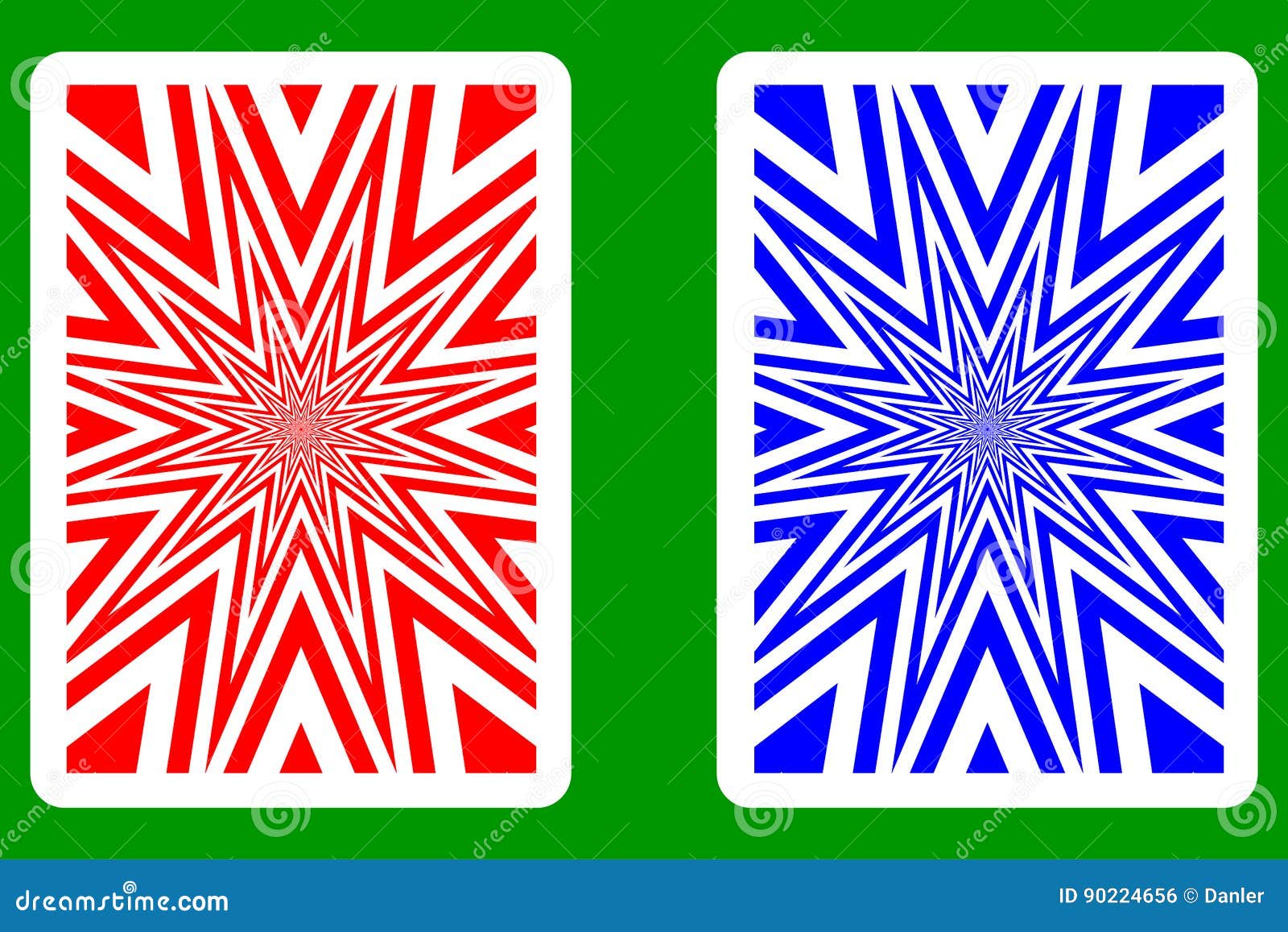 Playing Card Back stock vector. Illustration of abstract - 90224656