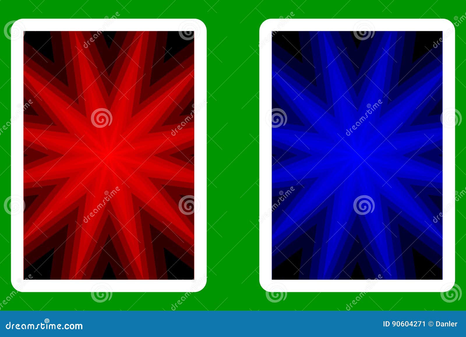 Playing Card Back stock vector. Illustration of flat - 90604271