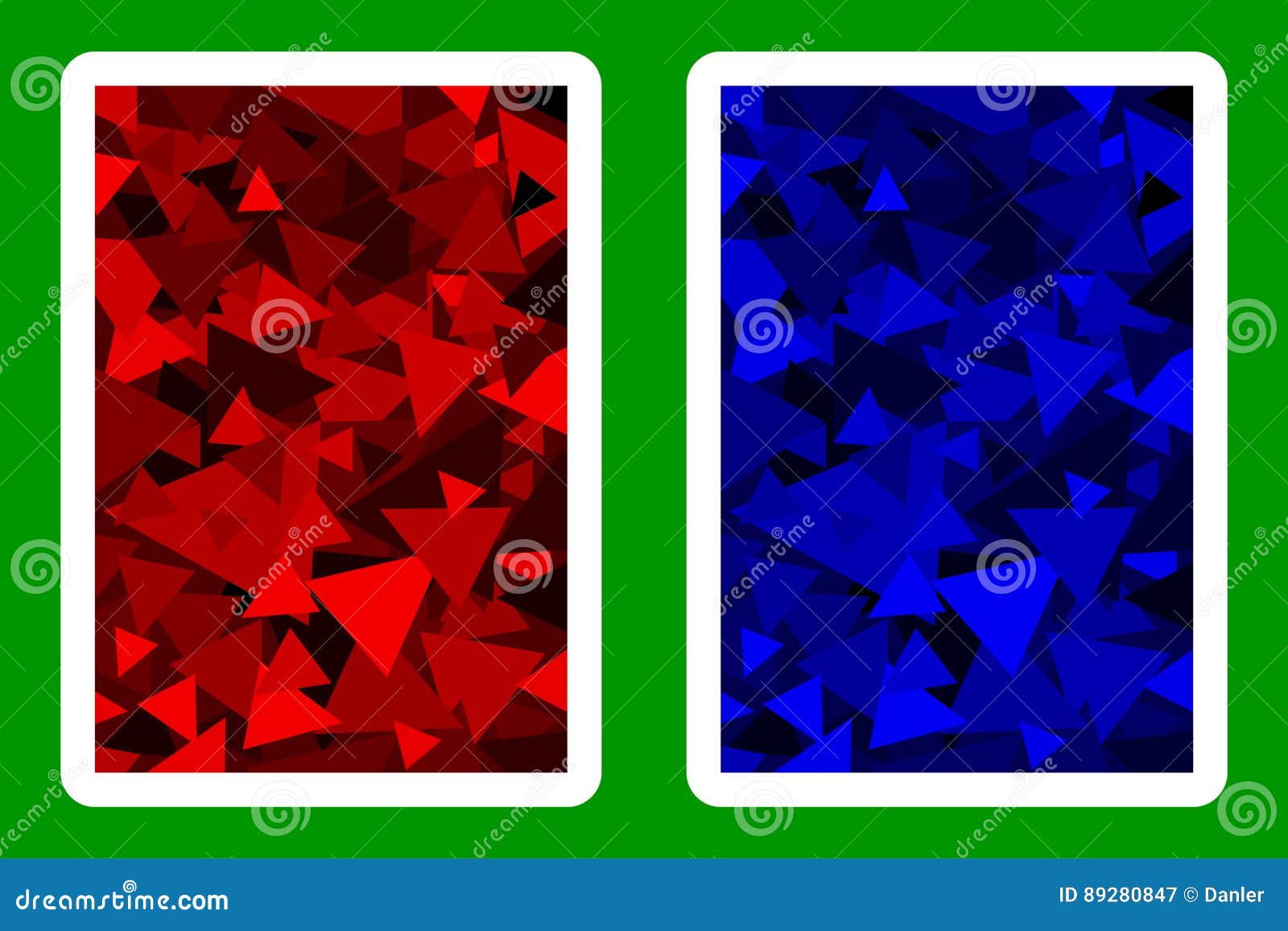Playing Card Back stock vector. Illustration of paper - 89280847