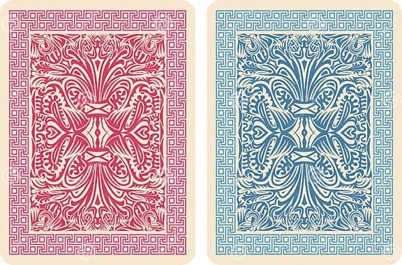 Playing Card Back Designs. stock vector. Illustration of graphic - 47836352