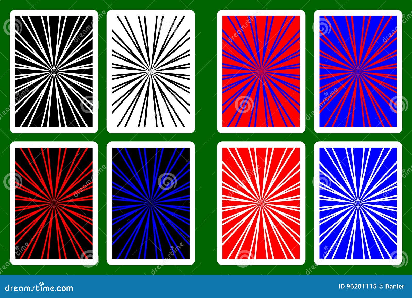 Playing Card Back stock vector. Illustration of detailed - 96201115