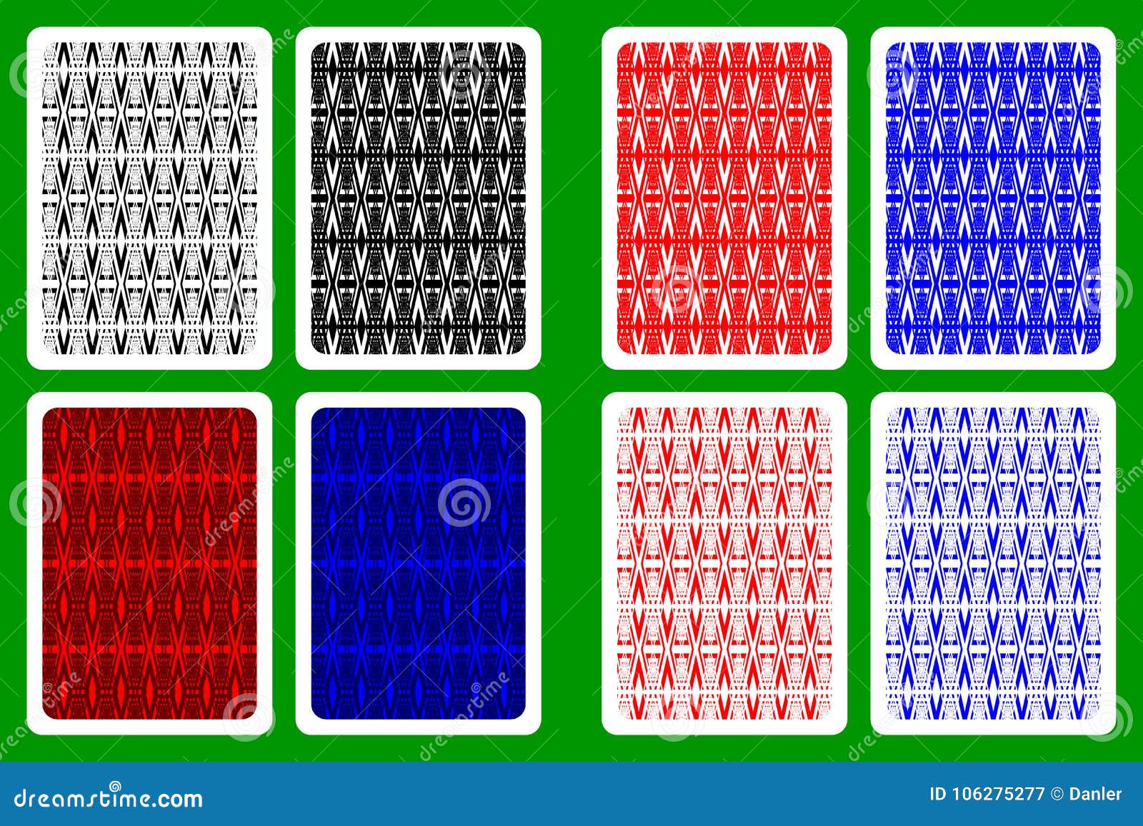 Playing Card Back stock vector. Illustration of grid - 106275277