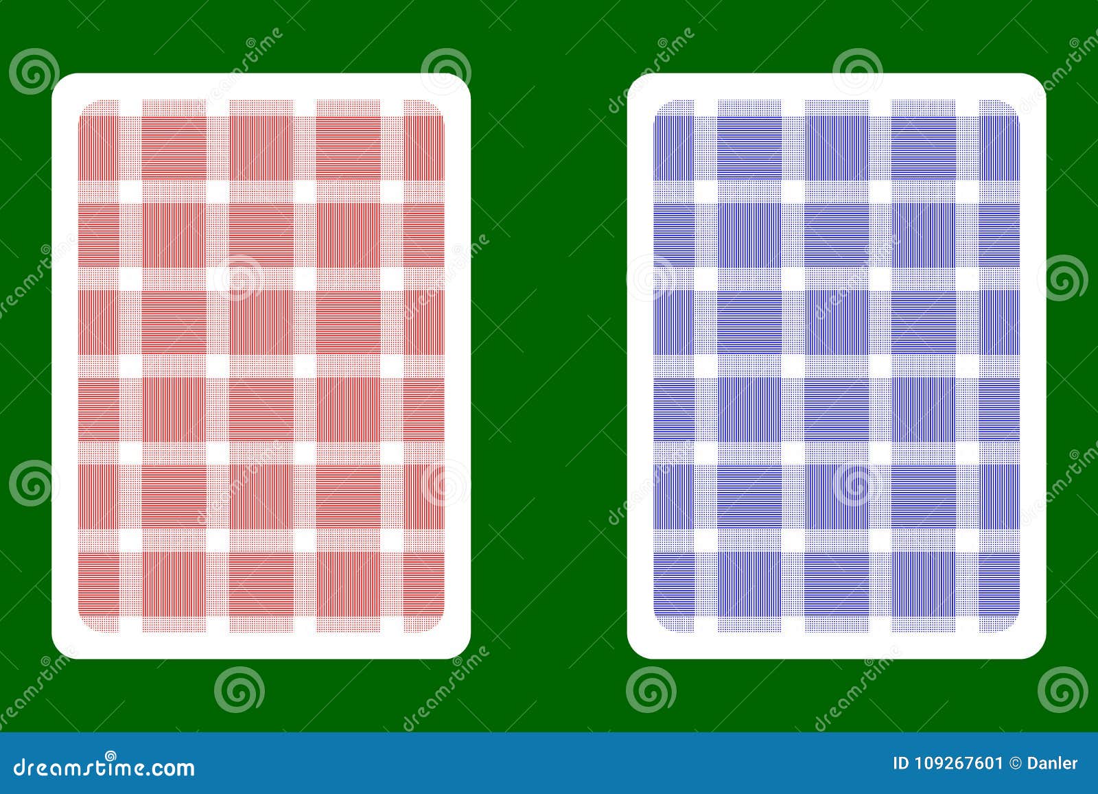 Playing Card Back stock vector. Illustration of gambling - 109267601