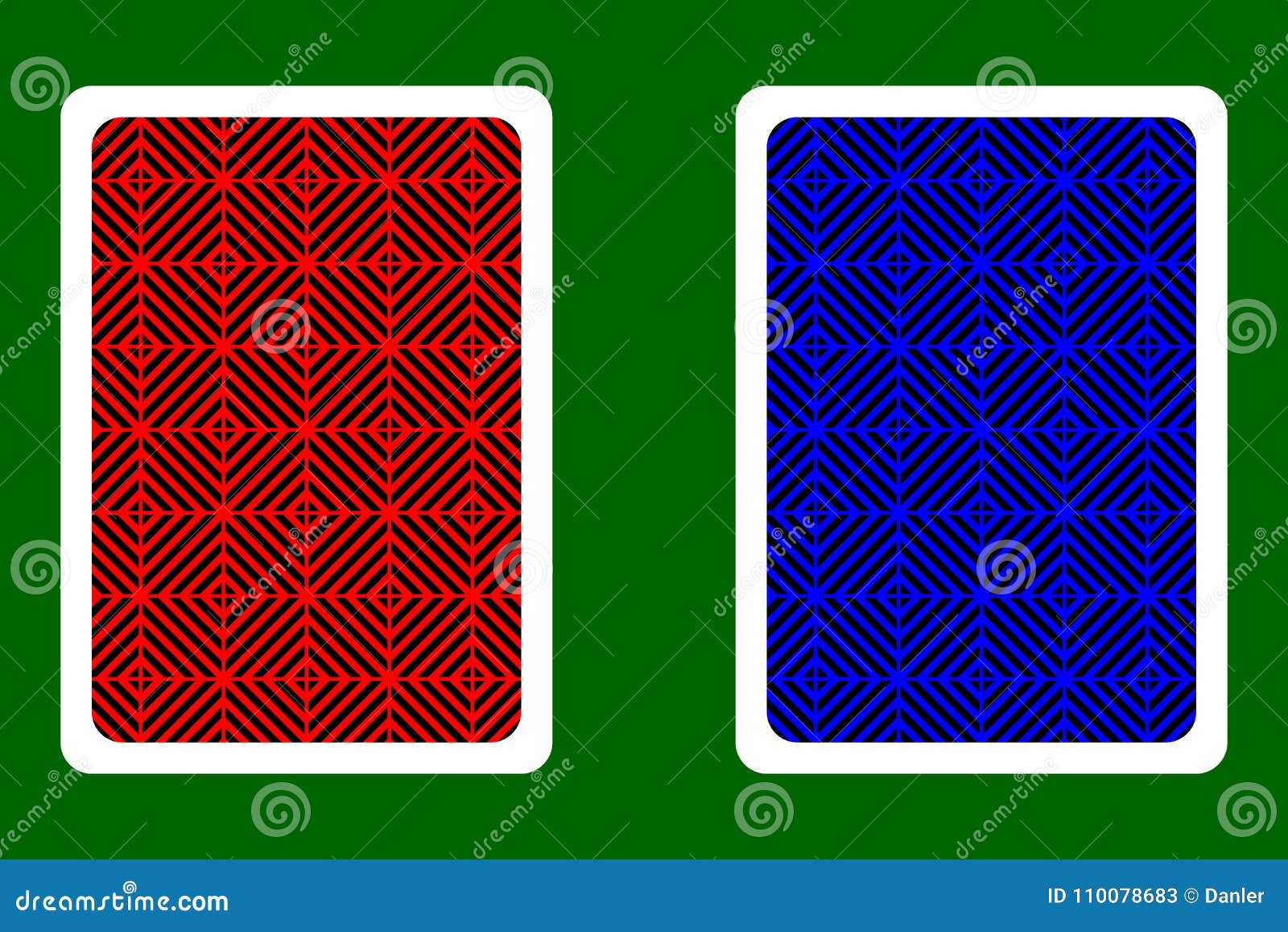 Playing Card Back stock vector. Illustration of cube - 110078683