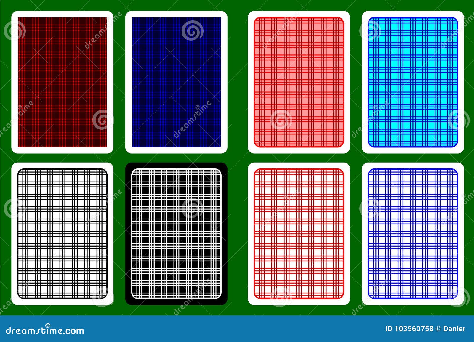 Playing Card Back stock vector. Illustration of black - 103560758