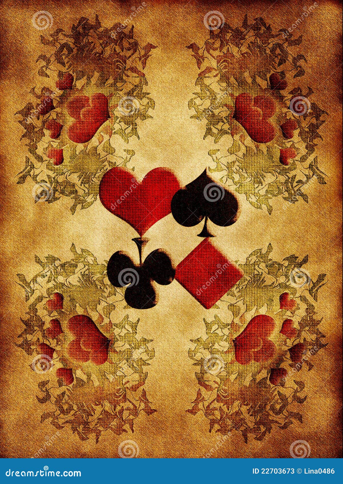 Playing card back side stock illustration. Illustration of card - 22703673