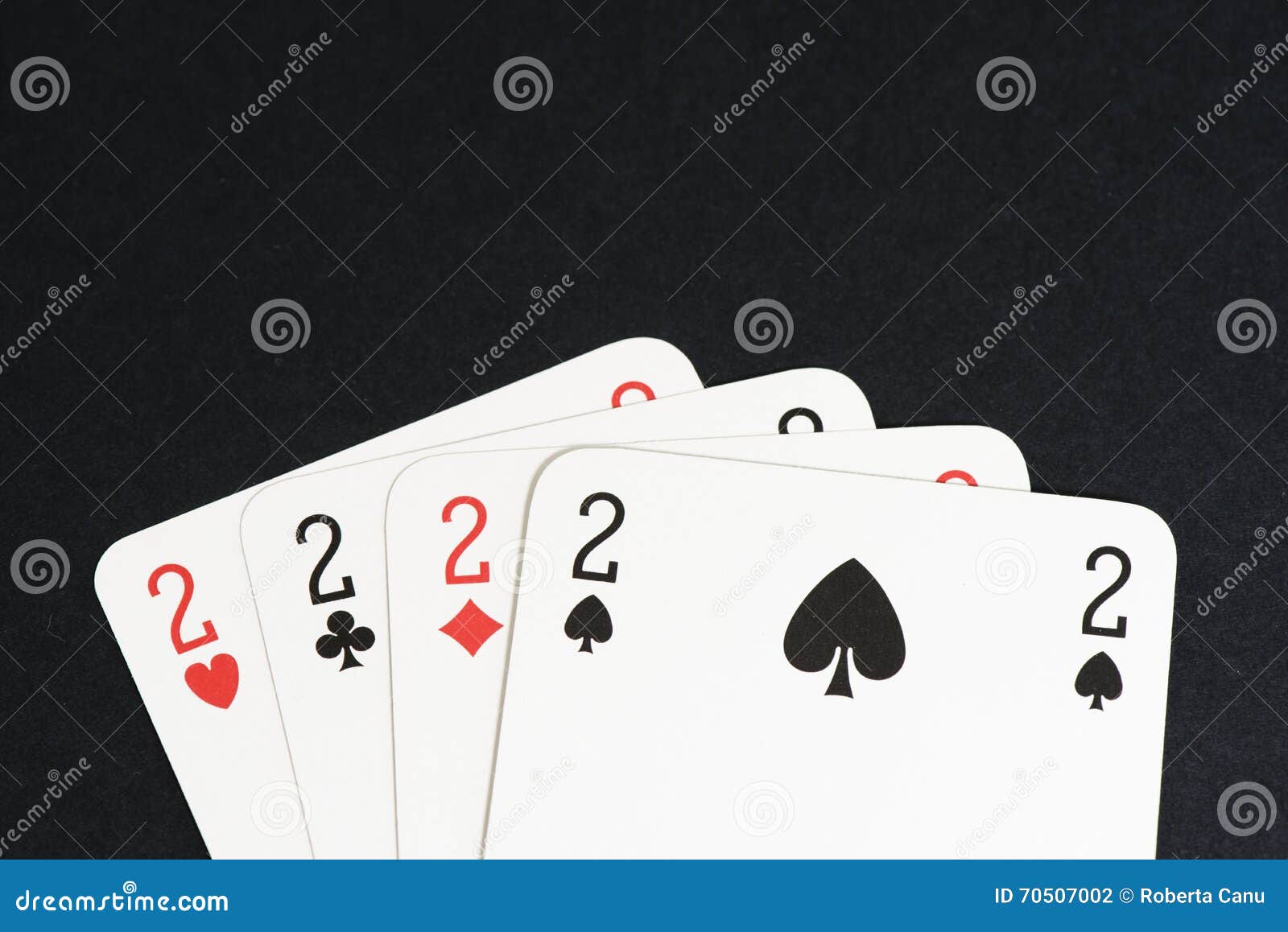 Playing Card, Four of a Kind Cards Stock Photo - Image of gamble ...
