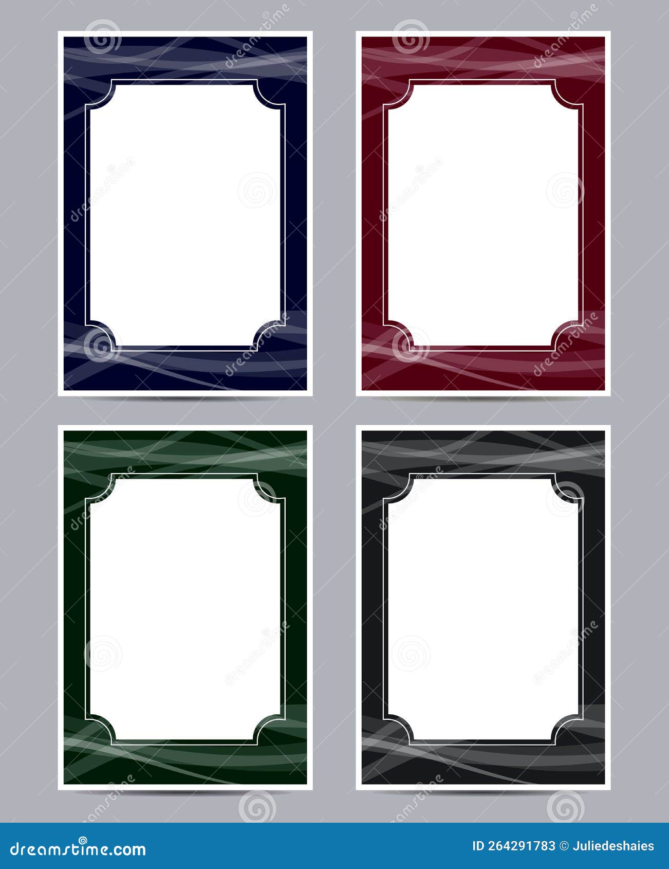 Playing Card Frame Border Template Design Flyer Stock Vector ...