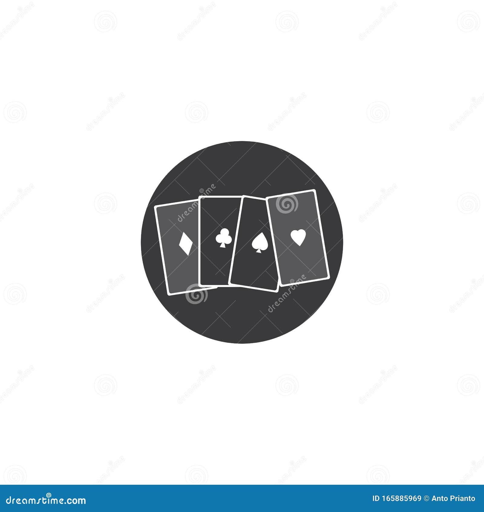 Playing Card Free Vector Template Stock Vector - Illustration of casino ...