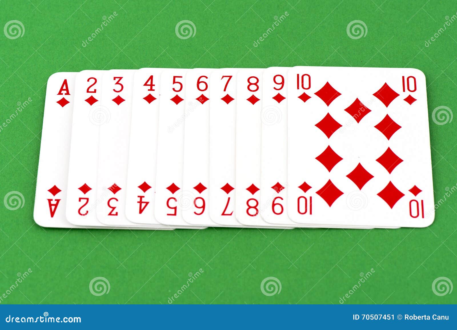 Playing Card on Green Table Stock Image - Image of jack, playing: 70507451