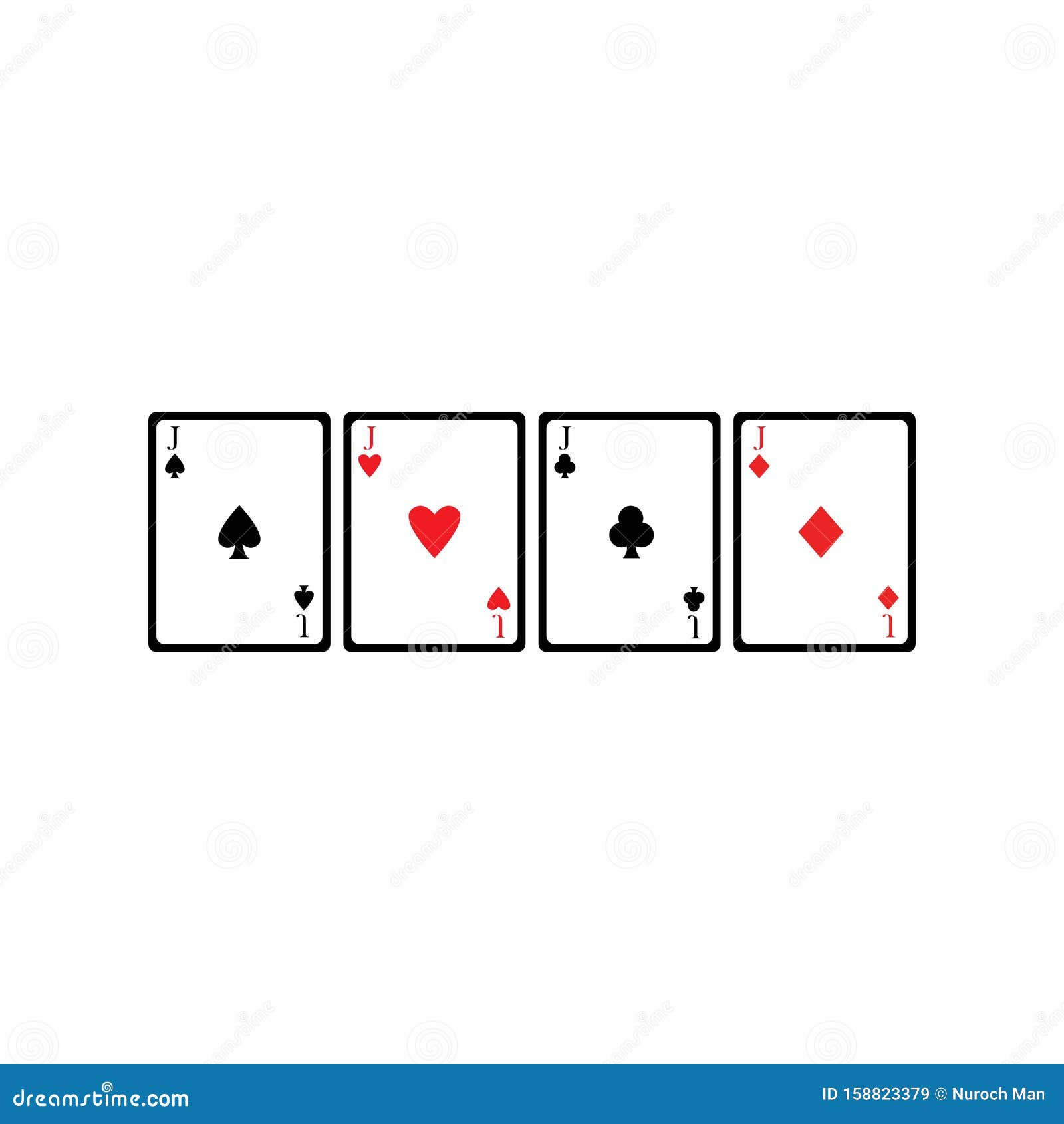 Playing Card Icon Design Vector Logo Template. Stock Vector ...