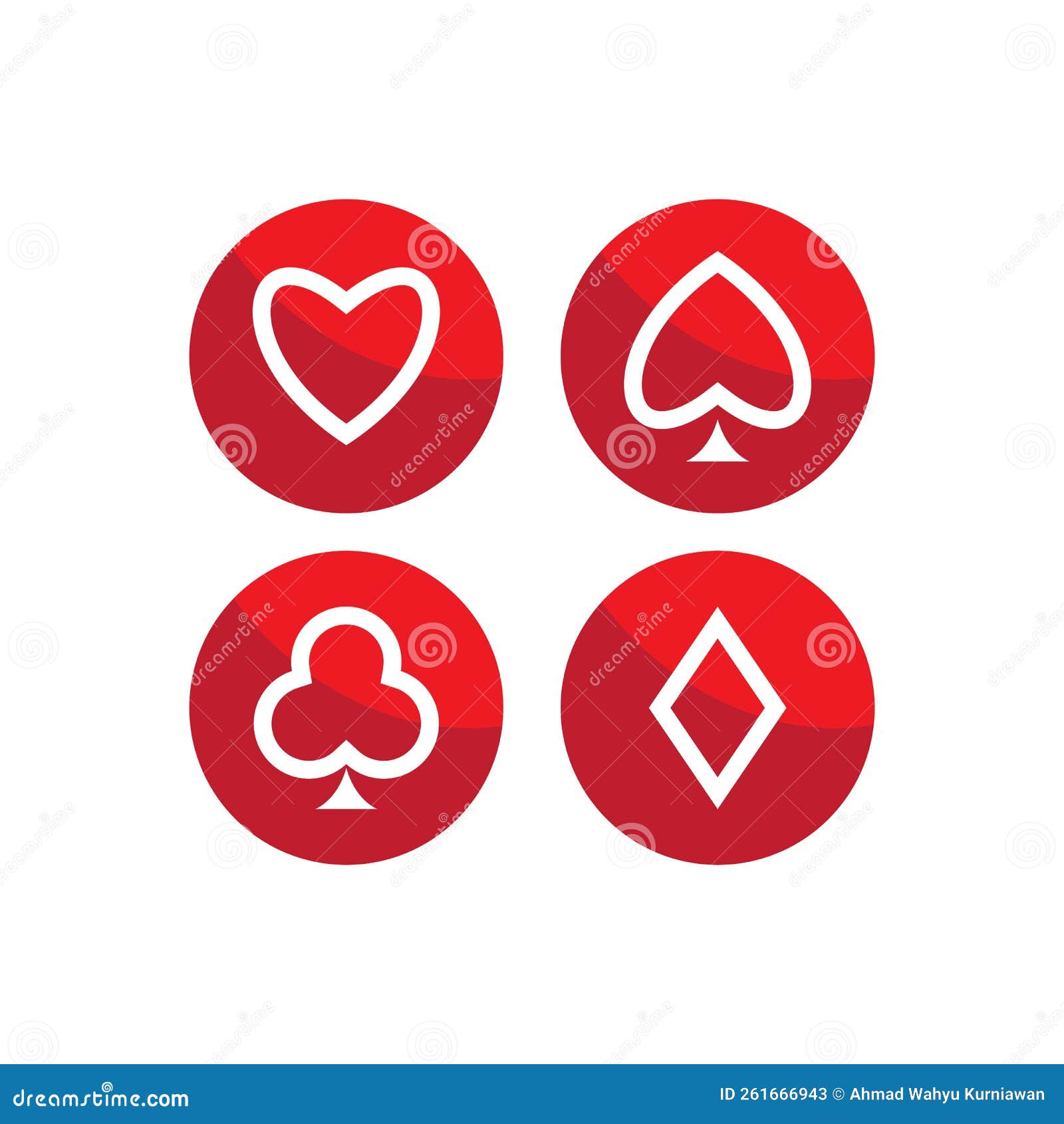 Playing card icon stock vector. Illustration of vegas - 261666943