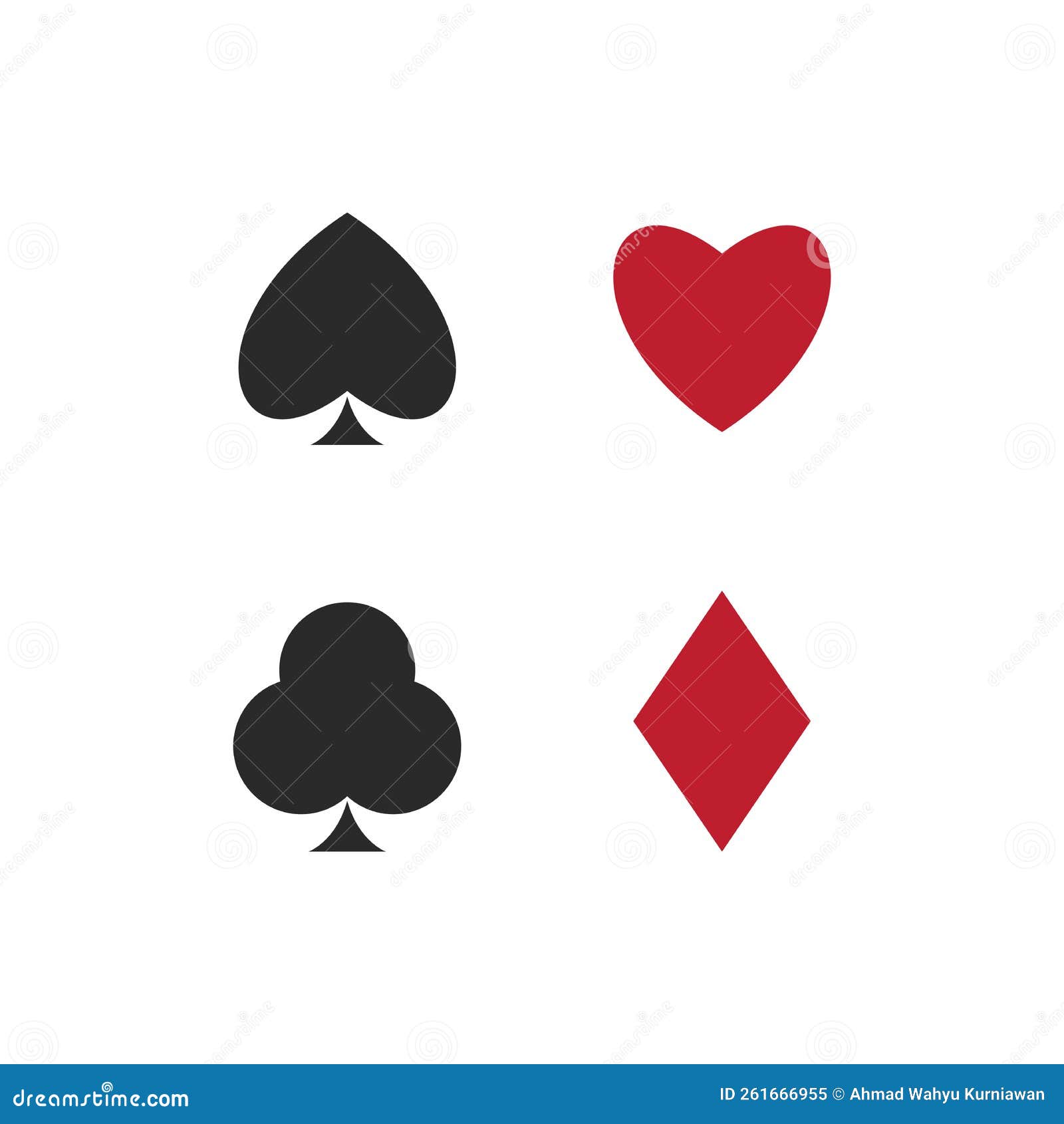 Playing card icon stock vector. Illustration of design - 261666955