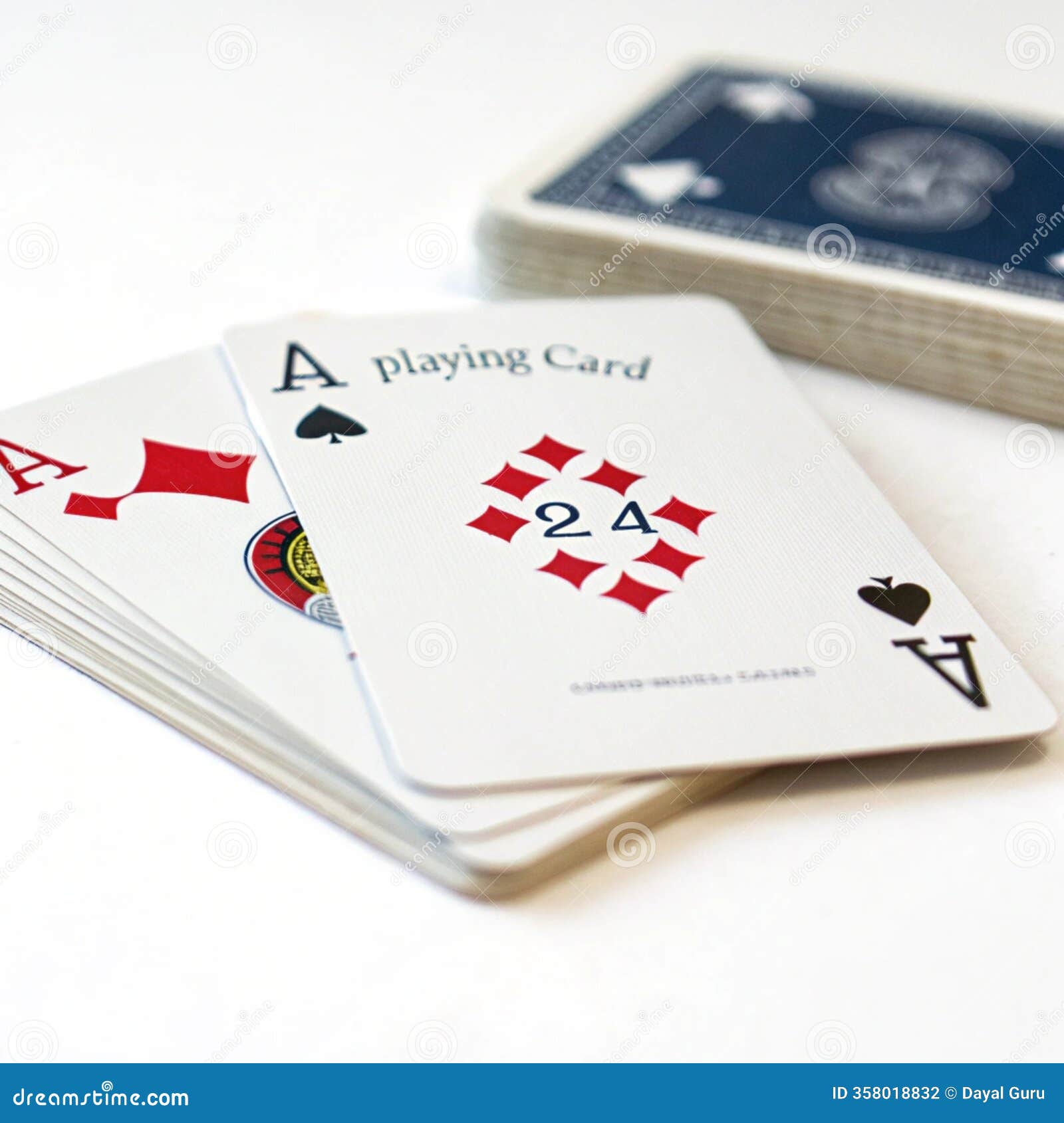 Playing Card on Transparent Background Stock Illustration ...