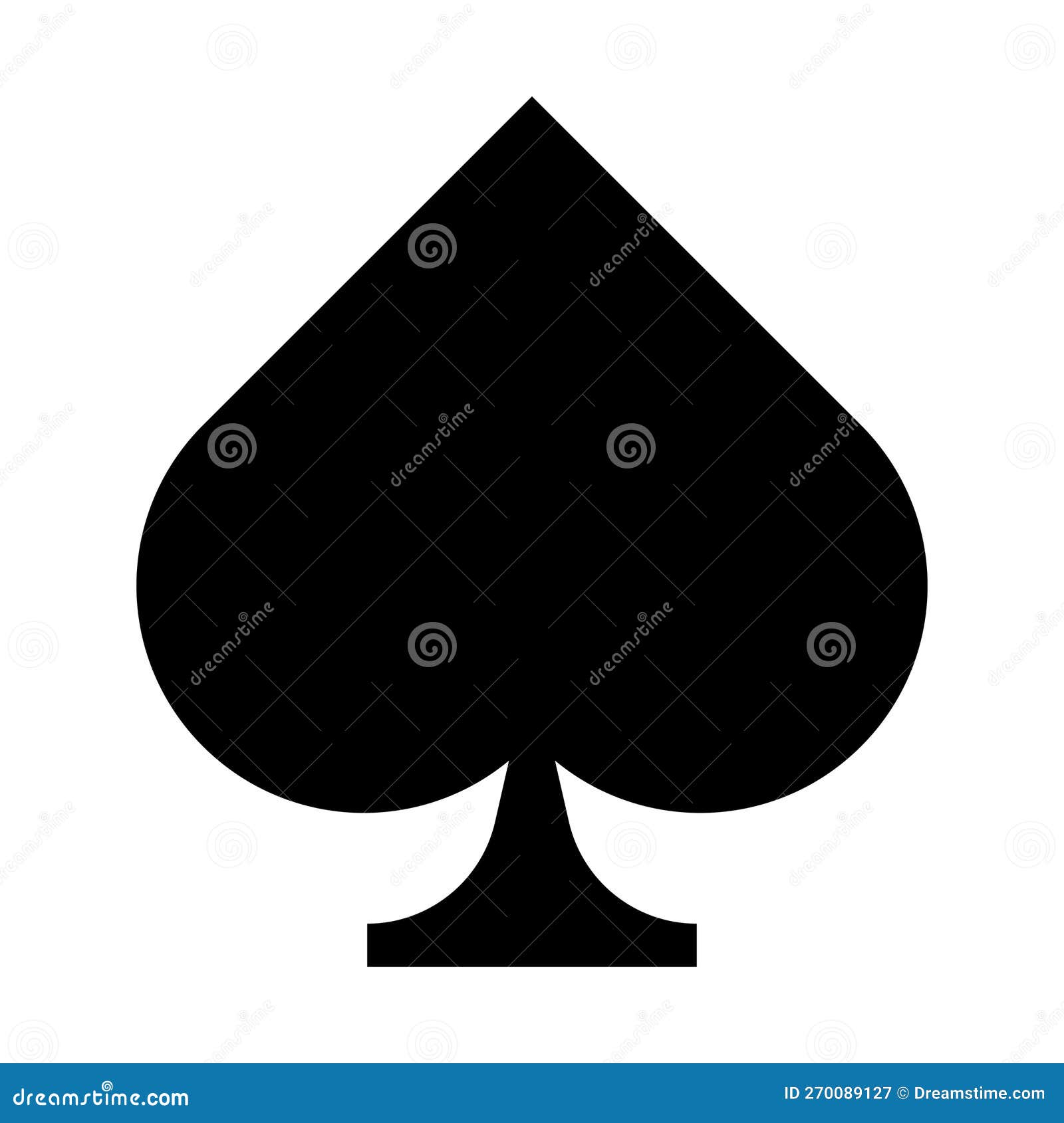 Playing Card Spade Suit Icon Stock Vector - Illustration of gamble ...