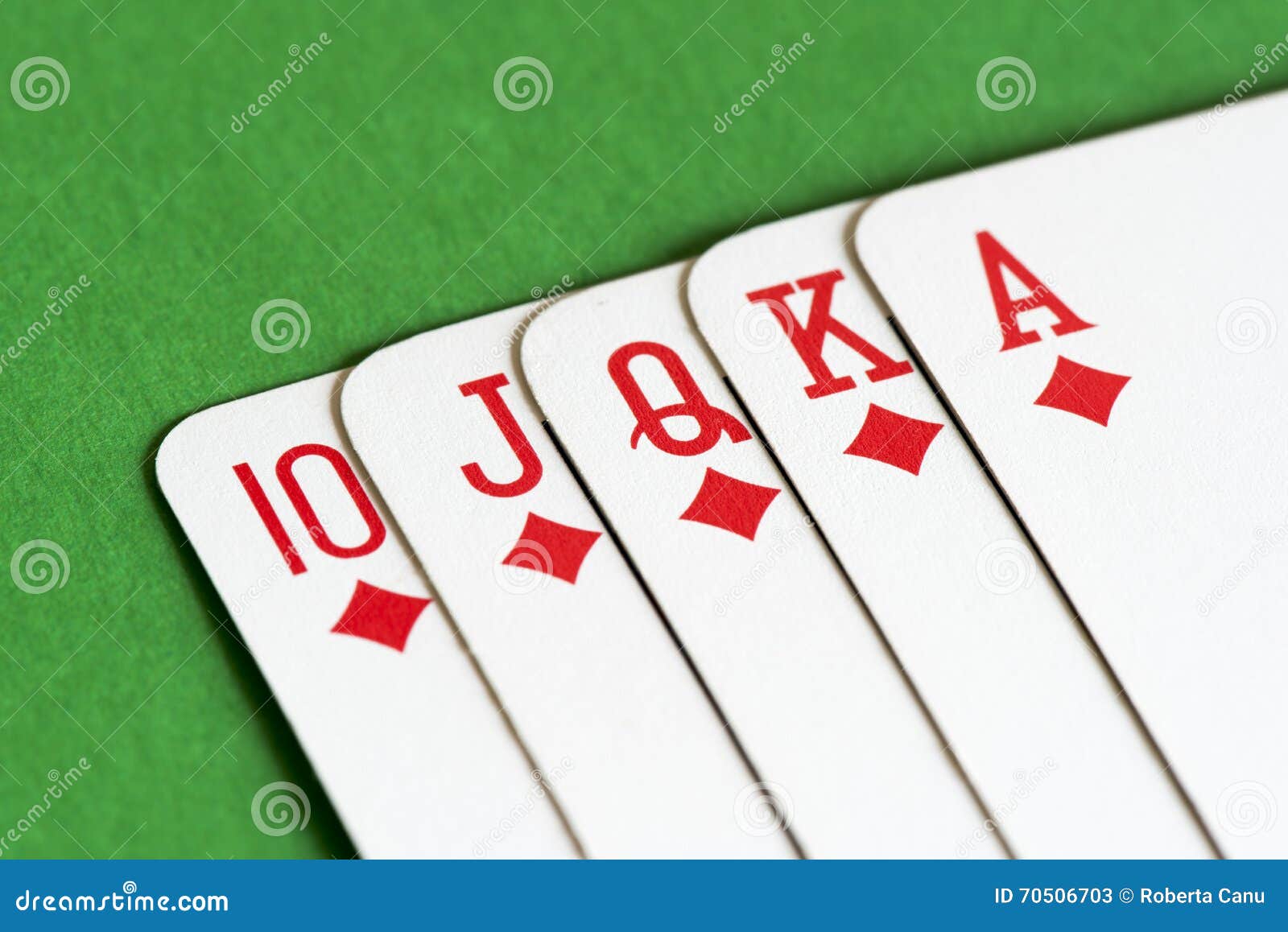 Playing Card, Straight Flush Stock Image - Image of environment ...
